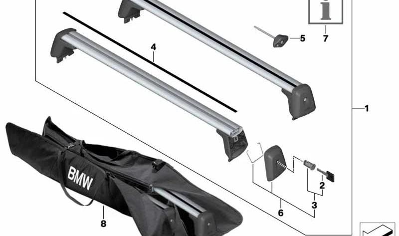BMW 82792464420 Satz Abdeckkappen inkl. Schließzylinder Low - LEEBMANN24