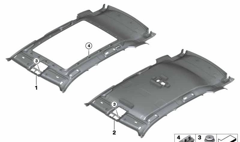 BMW 51445A6BFA1 Dachhimmel - LEEBMANN24