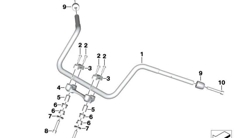 BMW Motorrad 32719899337 Klemmbock oben - LEEBMANN24