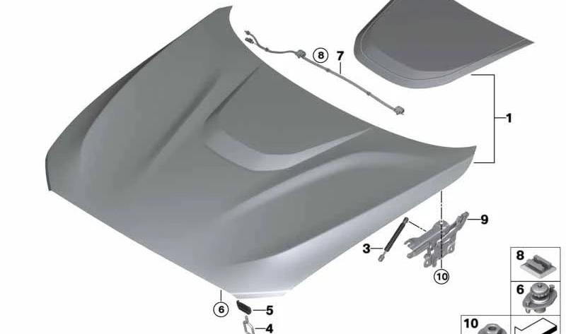 BMW 61667249646 Düsenkette Scheibenwaschanlage - LEEBMANN24