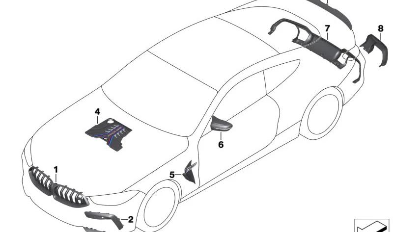 BMW 51138077299 Ziergitter Front M - LEEBMANN24