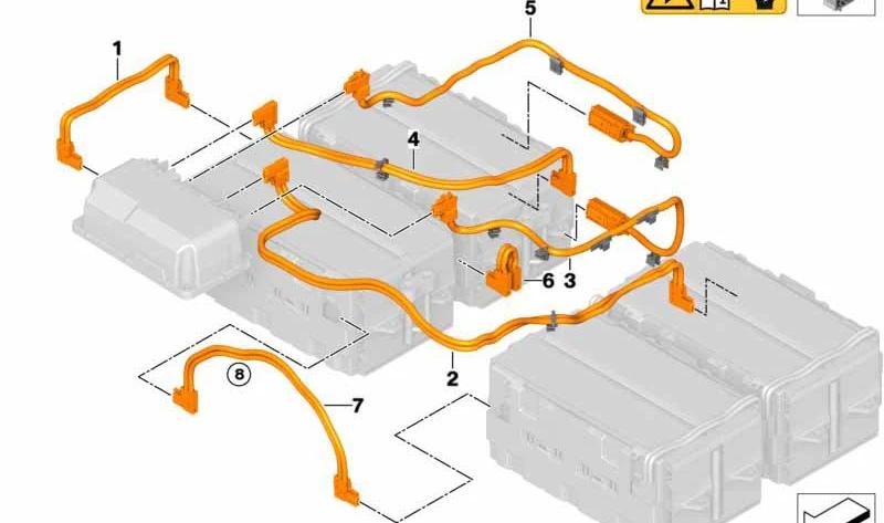 BMW 61278662867 Hochvolt-Batterie Leitung Zellmodul plus - LEEBMANN24