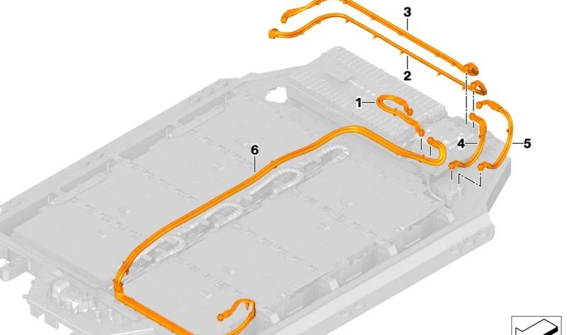 BMW 61278835108 Hochvolt-Batterie Leitung plus - LEEBMANN24