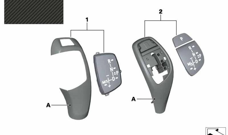 BMW 61312250702 Blende GWS-Knauf M Performance - LEEBMANN24