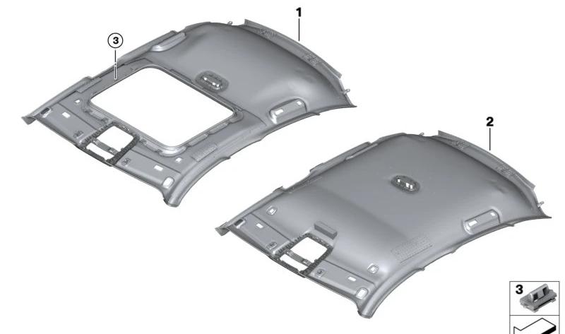 BMW 51448097395 Dachhimmel Schiebehebedach - LEEBMANN24
