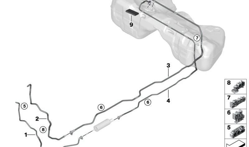 BMW 16127359194 Clip D12 2XD10 D5 - LEEBMANN24