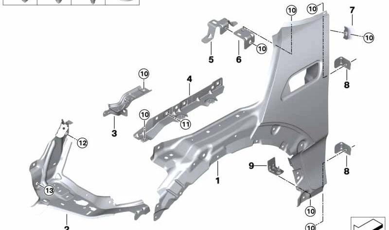MINI 41007438921 Seitenwand vorn links - LEEBMANN24